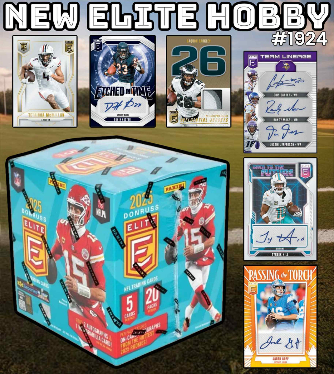 🚨 Break 1930 - NFL ELITE HOBBY 2025 🚨 – Elites Cards